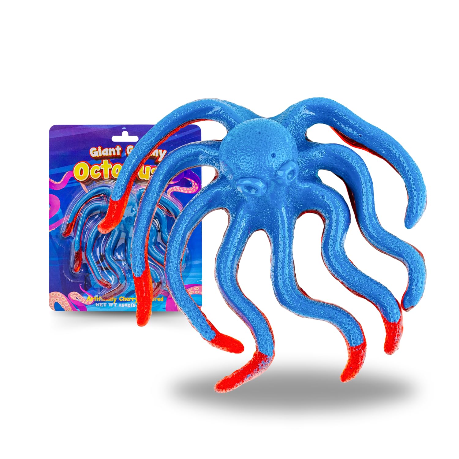 Amazon.com : Candy Counter Sugar Kingdom | Giant Gummy Octopus - Cherry ...