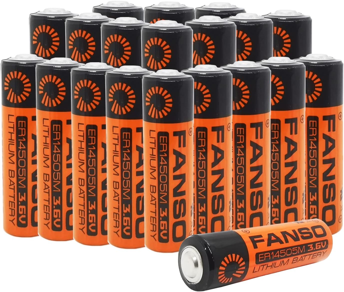 Amazon.com: GRE-Energy 20 Pack ER14505M 3.6V Lithium Battery 2200mAh Li-SOIC2 Batteries for ...