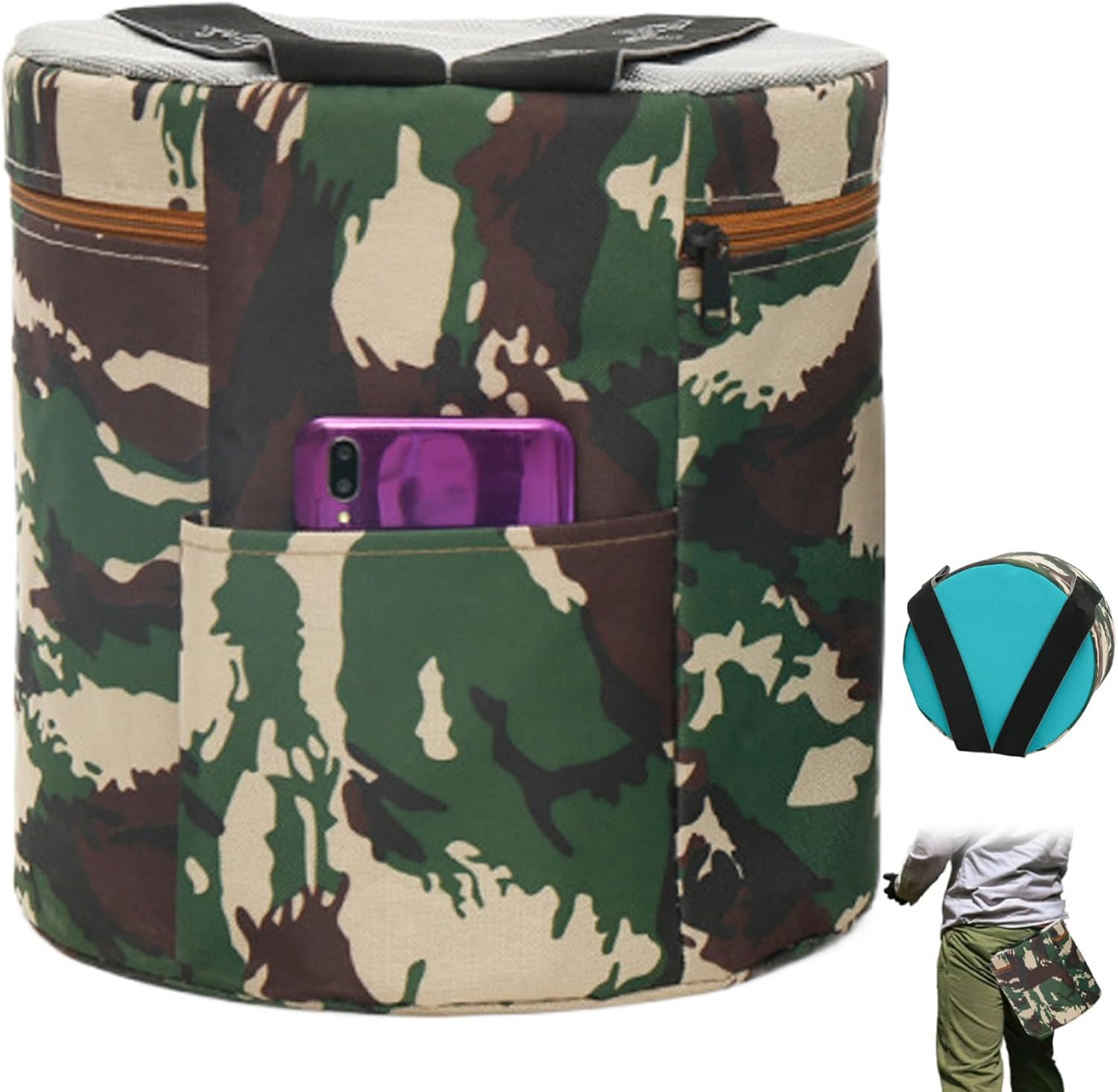 Amazon.com: SouiWuzi Garden Wearable Stool,Gardening Hip Attached Work ...