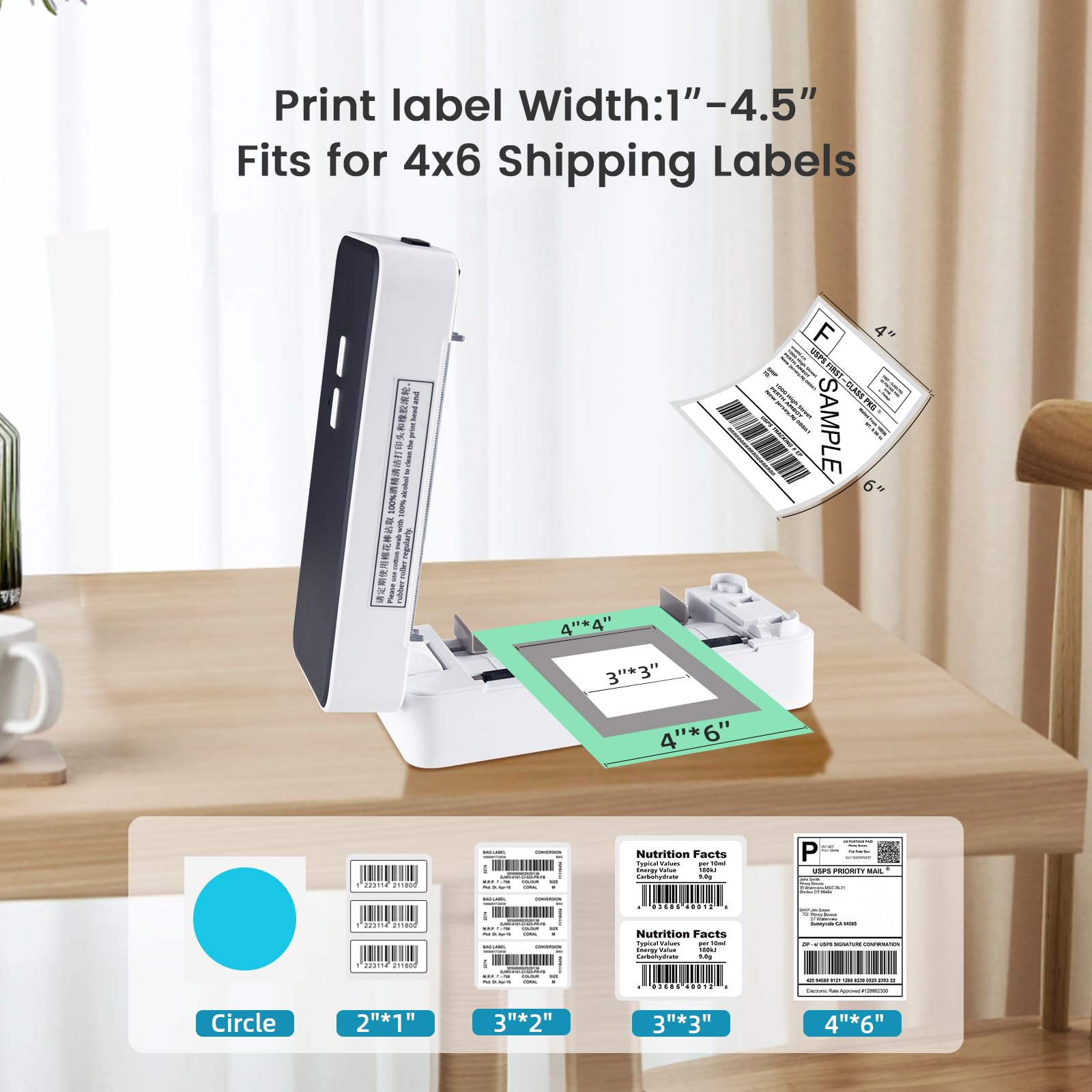 Snapklik.com : LFPERT Thermal Shipping Label Printer - 4x6 Shipping ...