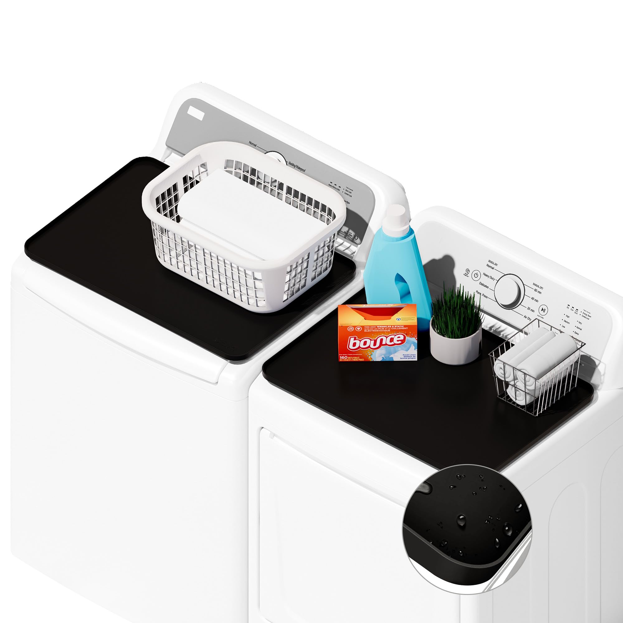 Amazon.com: SEIRI 2 pcs Washer and Dryer Covers for The Top, 26" x 18 ...