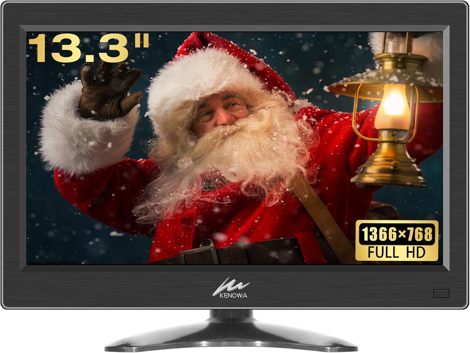 Amazon.com: Kenowa Monitor HDMI pequeño de 13.3 pulgadas Monitor de PC ...