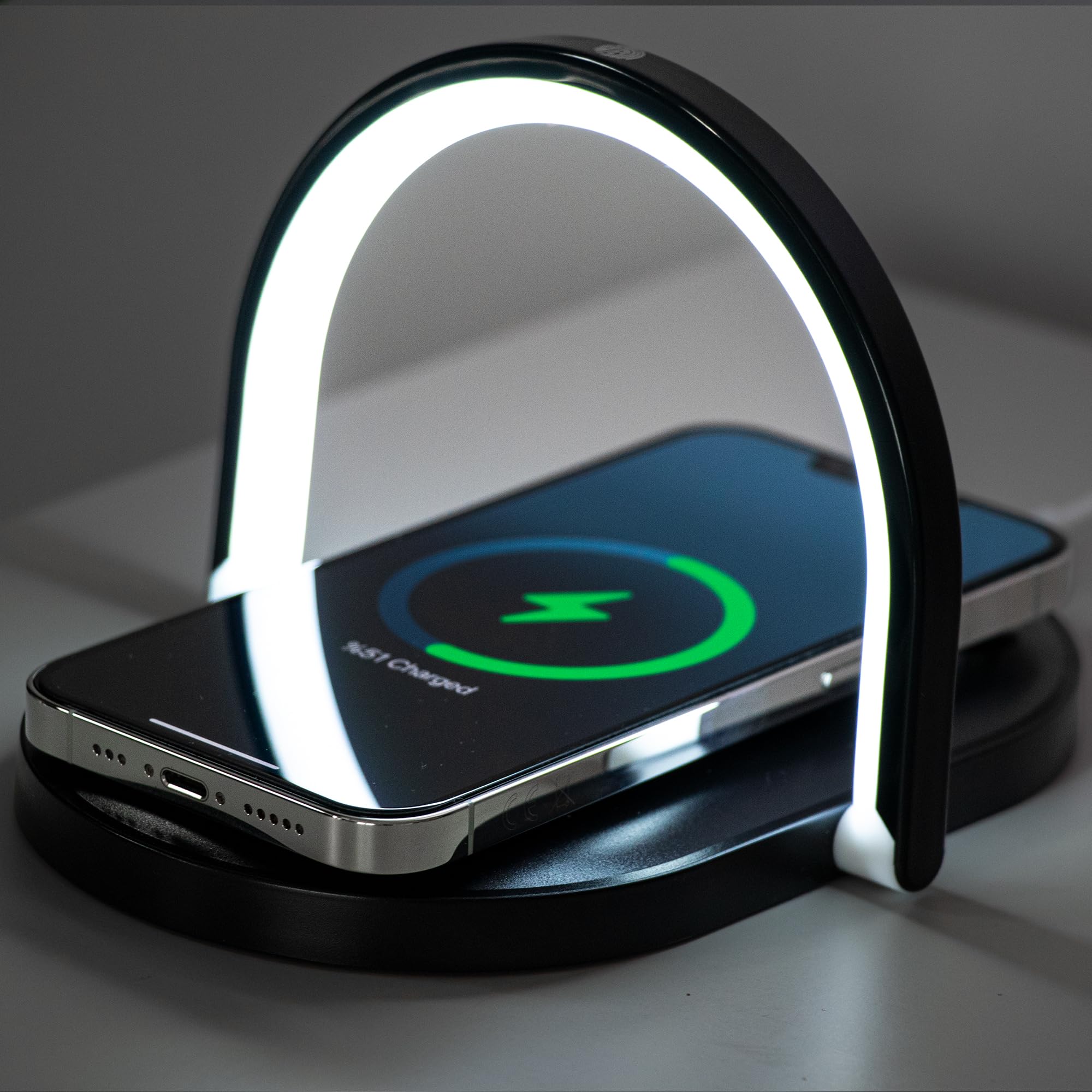 Egesswania Bedside Table Lamp with Wireless Charger, Touch LED Night ...