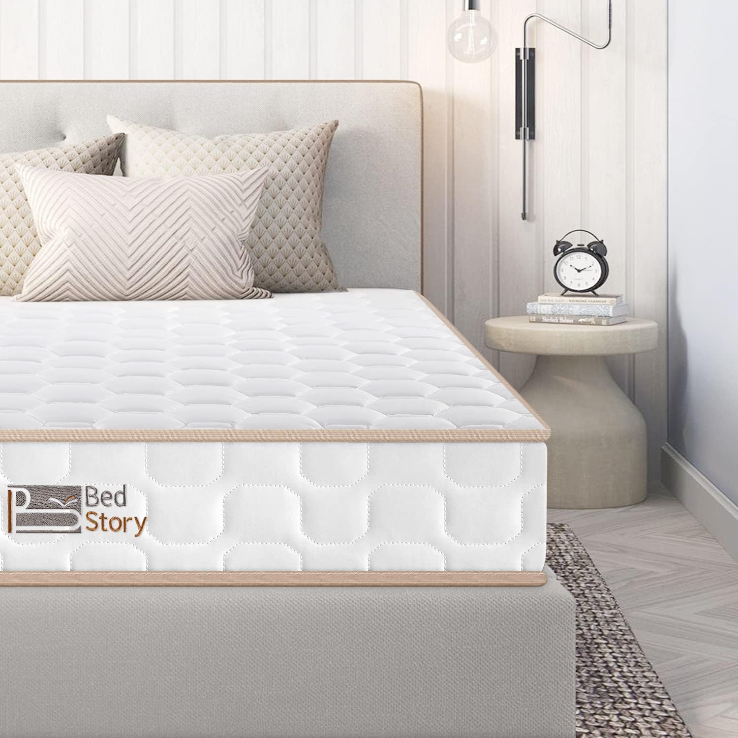 BedStory Double Mattress, Spring Mattress, 135x190x14 : Amazon.co.uk ...