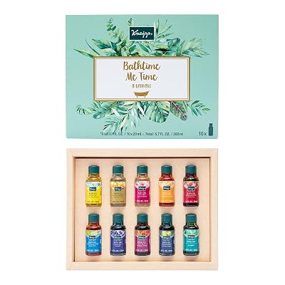 Kneipp Herbal Bath Oil Gift Set of 10 Travel Size Oils, 0.67 Fl Oz ...