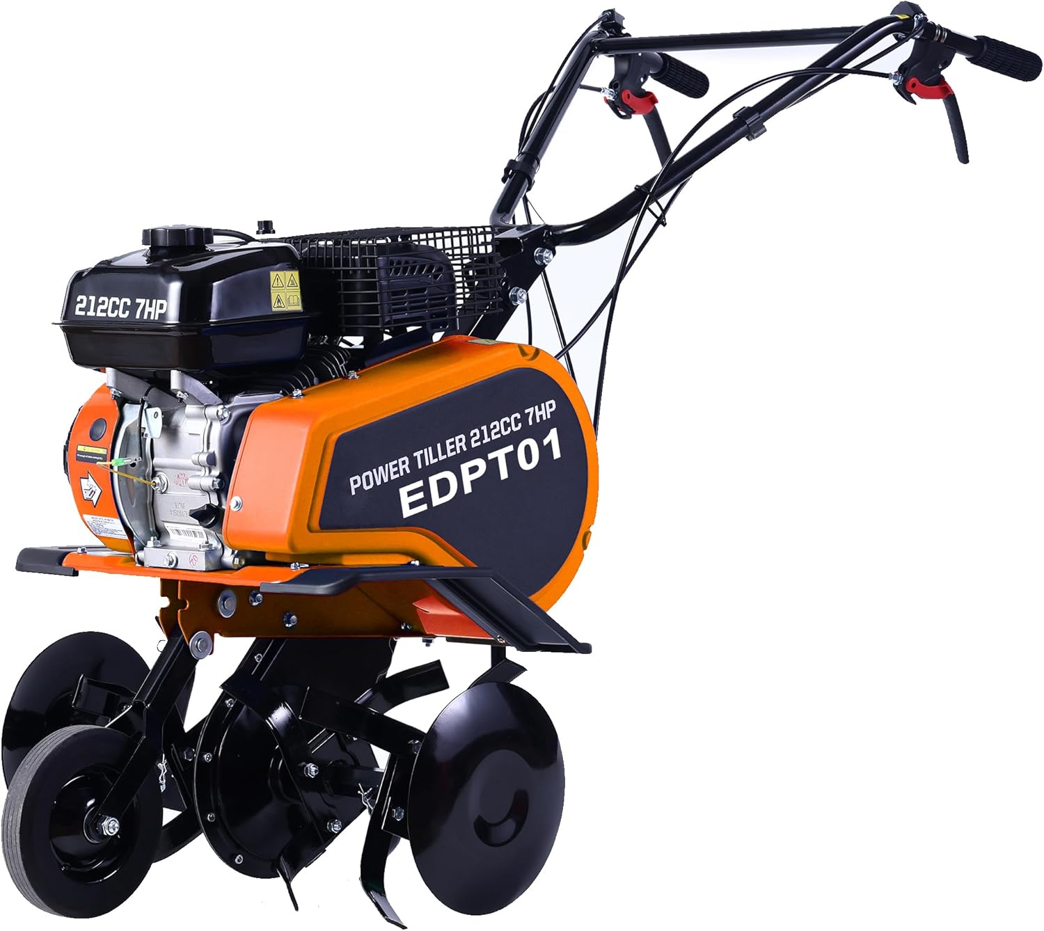 Amazon.com : AidBuilt 212CC 7HP Gas Tiller, 22" Adjustable Width, 4 ...