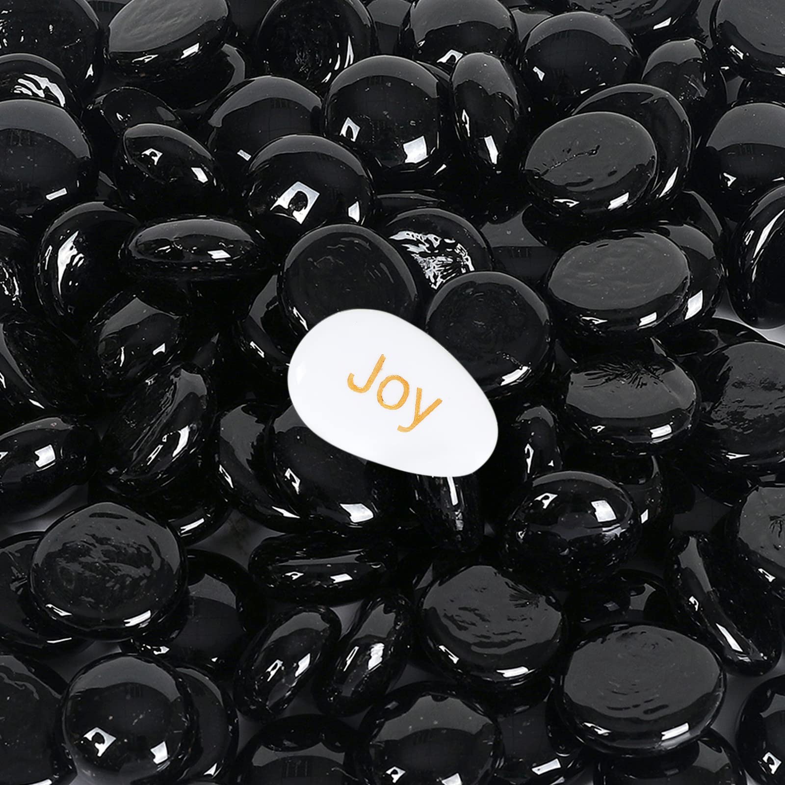 Amazon.com: Ausluru 11LB Fire Glass Beads Flat Glass Marbles for ...