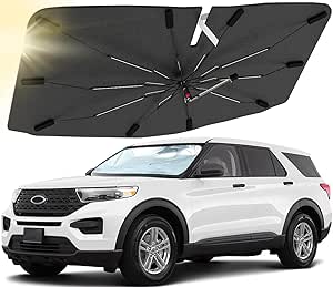 Amazon.com: Lluzx Windshield Sun Shade Umbrella Custom Fit for Ford ...