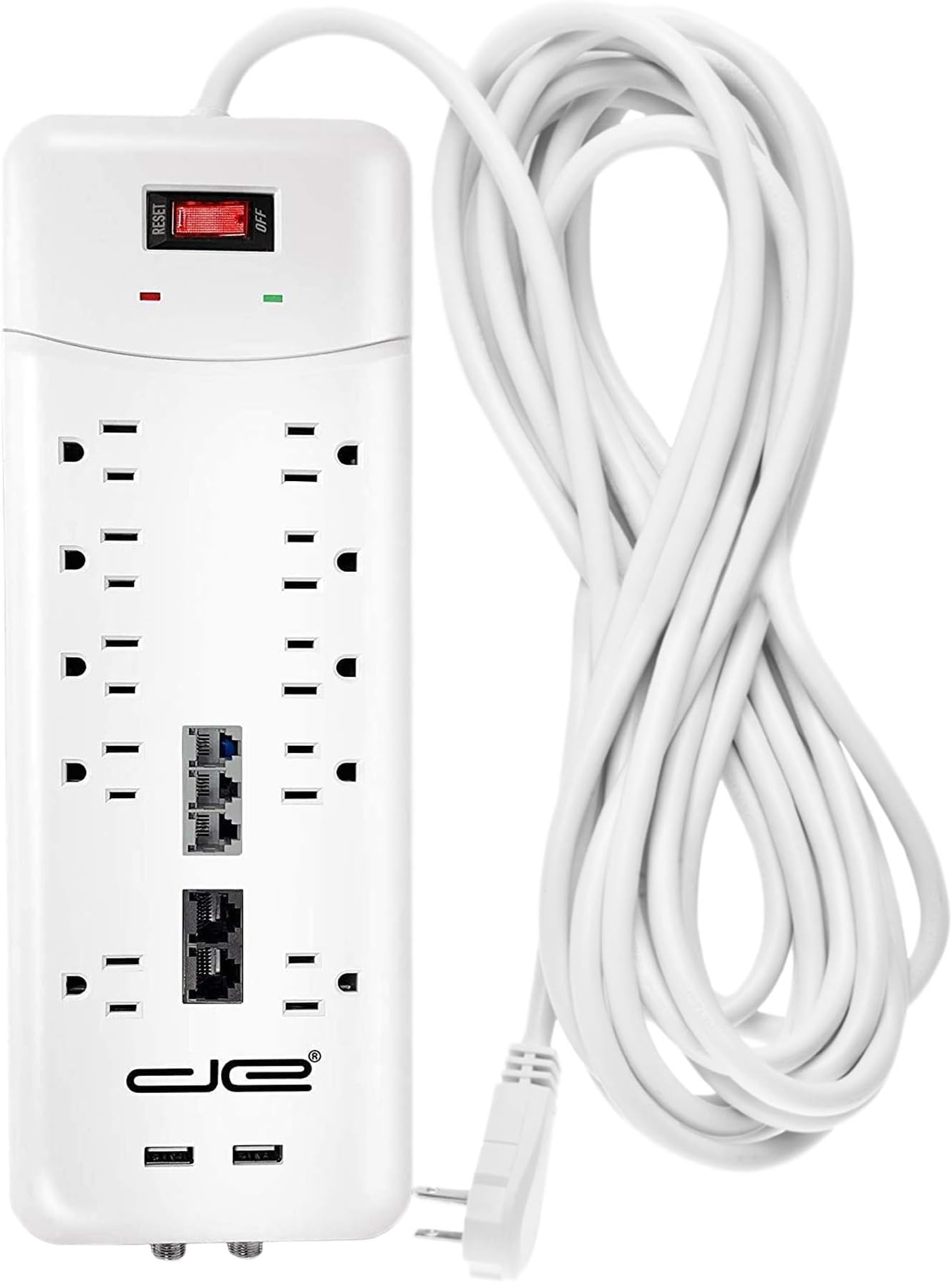 Amazon.com: Digital Energy 8 Outlet Surge Protector Power Strip - 15 ...