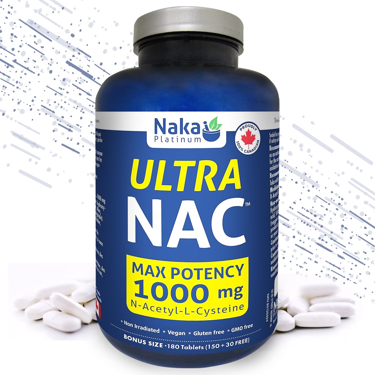 Naka Platinum Ultra NAC (N-Acetyl-L-cysteine) Max Potency 1000 mg per ...