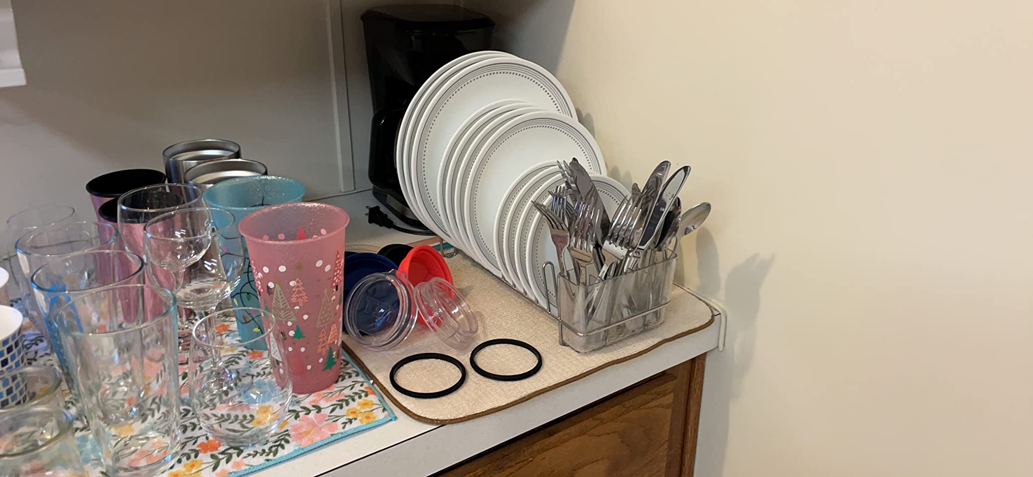 $4/mo - Finance mDesign Steel Compact Modern Dish Drying Rack with ...