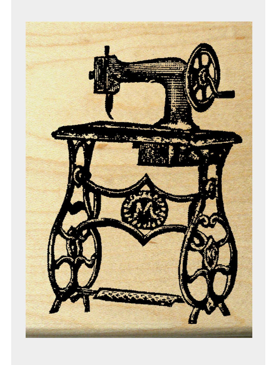 Amazon.com: P7 Vintage Sewing Machine Rubber Stamp 2x1.5 : Arts, Crafts ...