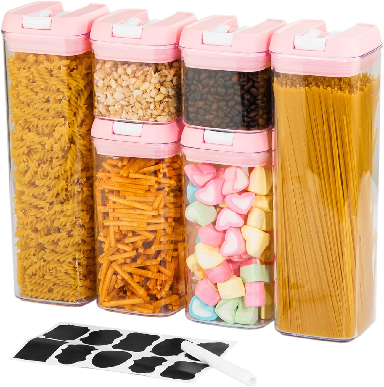 Amazon.com: JAGF Airtight Food Storage Container - 5 Pce Set - Seal ...