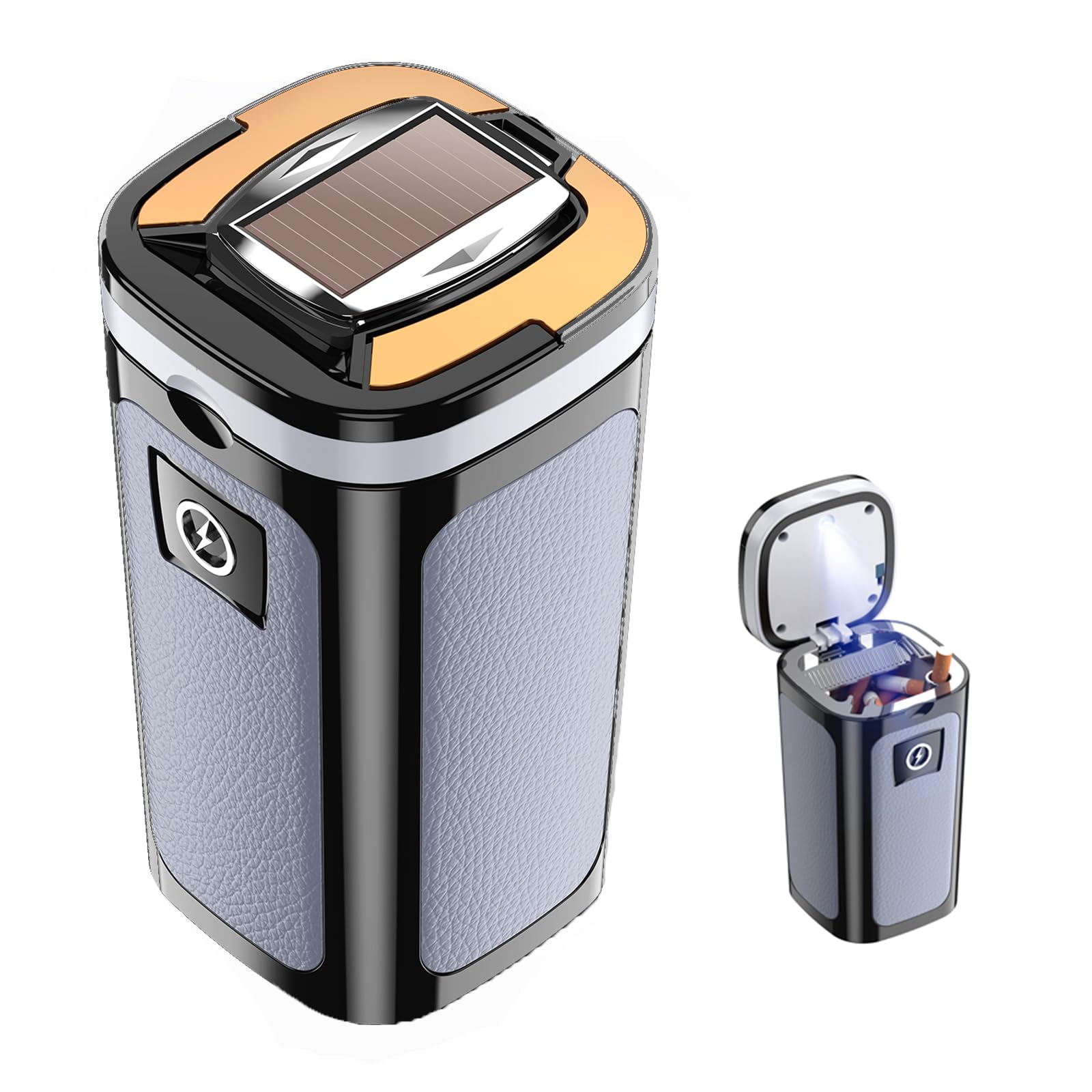 Amazon.com: Car Ashtray with Lid, Smokeless Ashtrays, Mini Car Trash ...