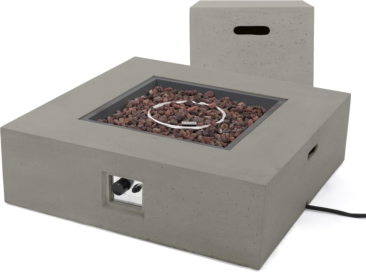 Amazon.com: Christopher Knight Home Aidan Light Grey Square 50K BTU ...