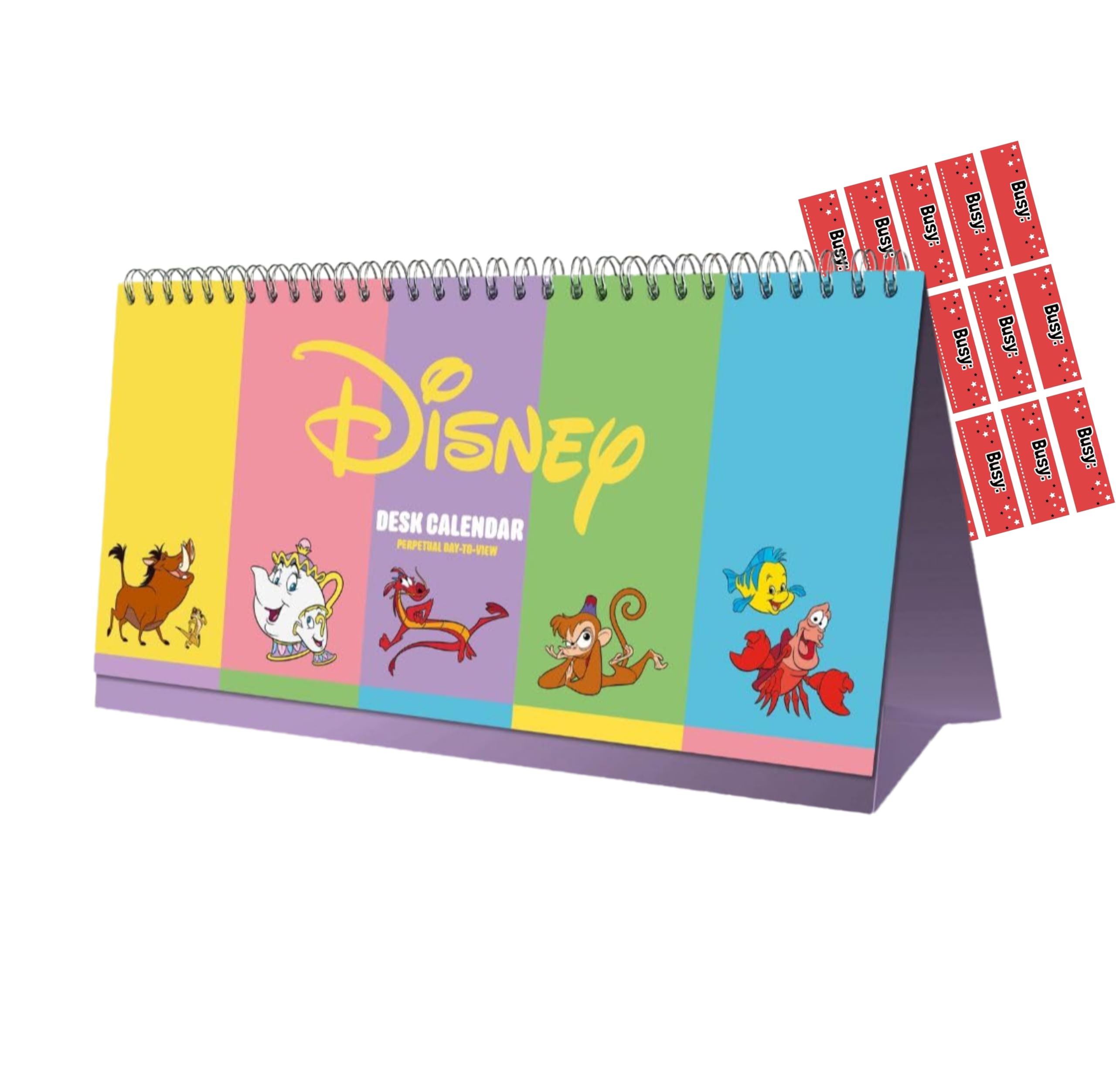 Disney Calendar 2025 Day to View Perpetual Desk Calendar with FREE ...