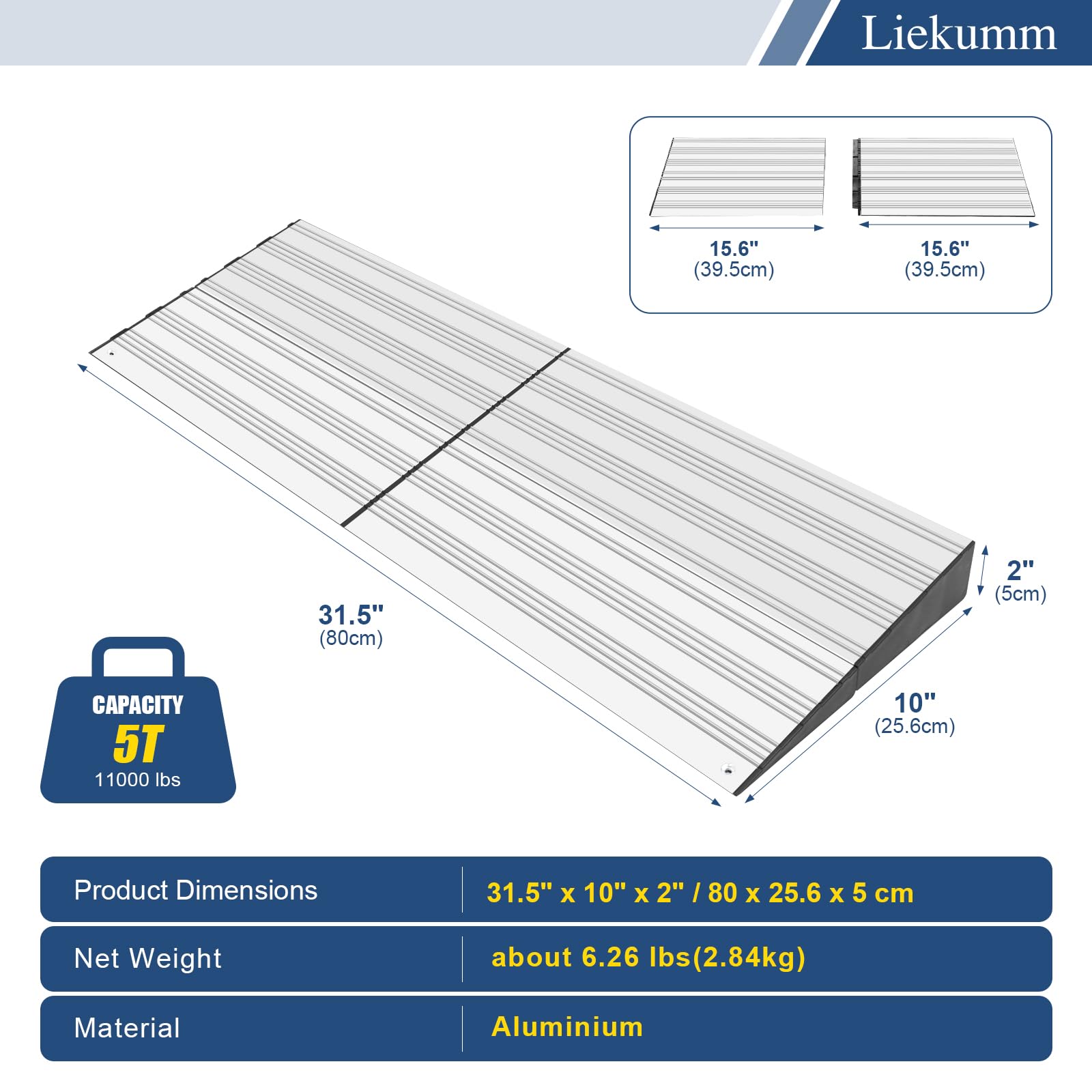 Snapklik.com : 2 Inch Rise Threshold Ramp, 11000lbs Capacity Doorway ...