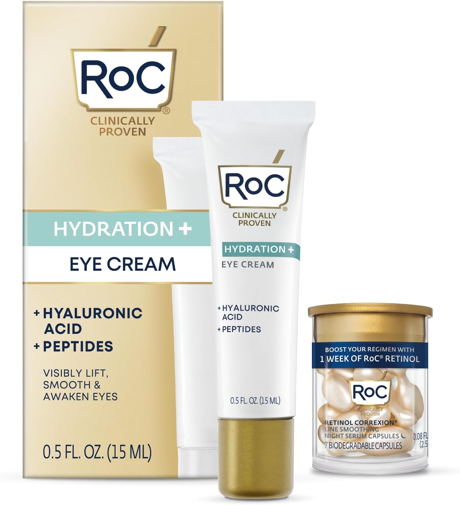 Amazon.com: RoC Derm Correxion Dual Eye Cream with Advanced Retinol ...