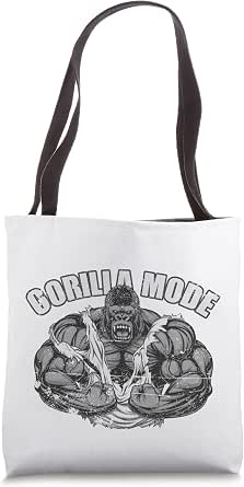 Amazon.com: Gorilla Mode Gym Ape Fitness Coach Swole Monkey Tote Bag ...