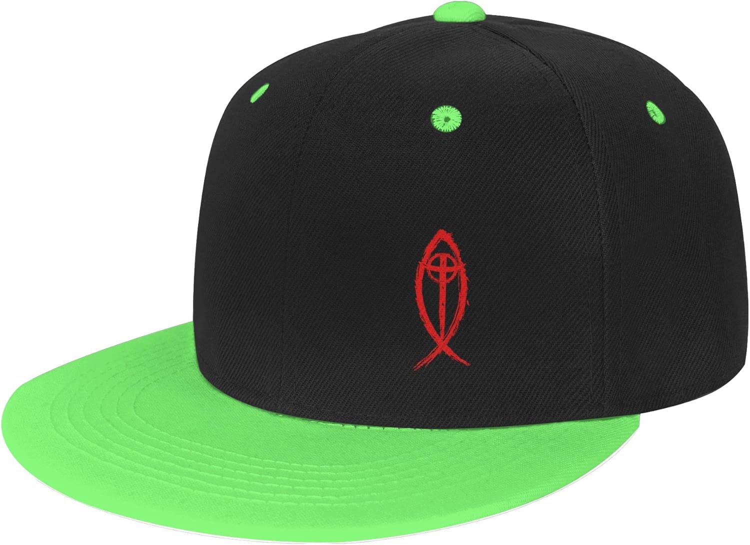 The Cross and Fish Cap Dad Trucker Hat Sun Baseball Hats for Men Womens ...