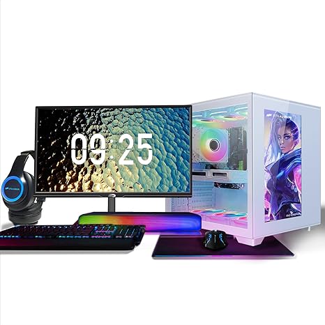 Amazon.com: STGAubron Gaming PC Bundle with 24Inch FHD LED Monitor ...