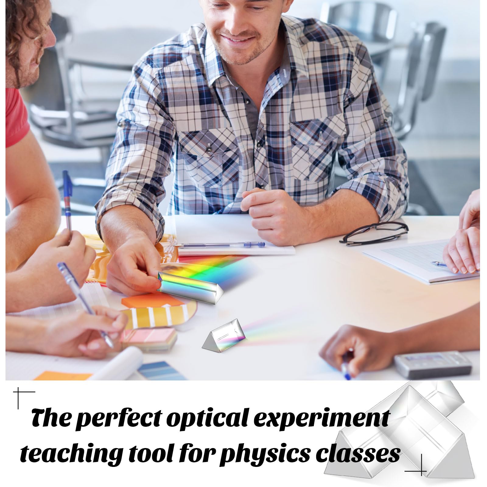 Snapklik.com : Kanayu 12 Pack Clear Triangular Prism Optical Glass ...