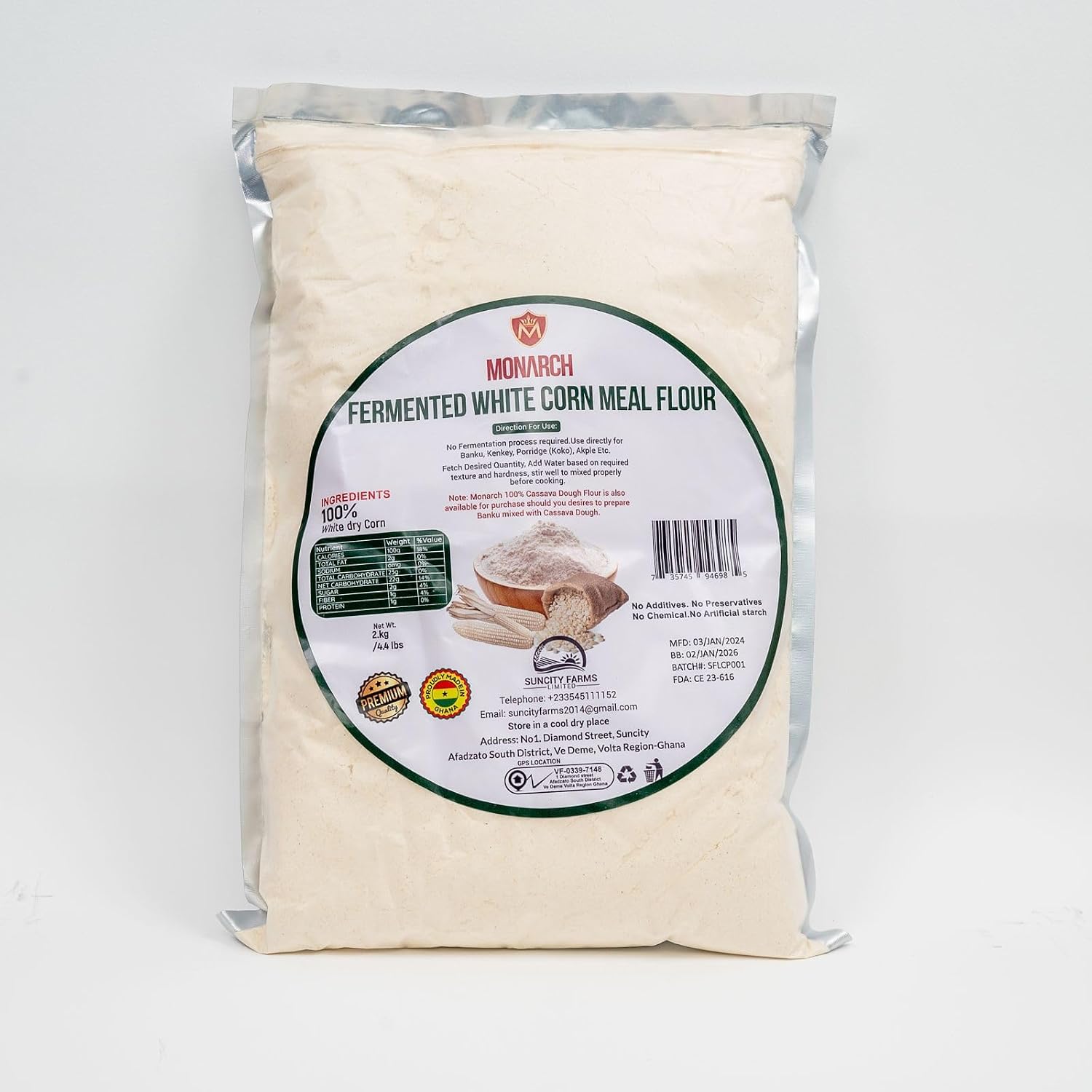 Amazon.com : 2 Pack of Monarch Fermented Corn Flour : Grocery & Gourmet ...