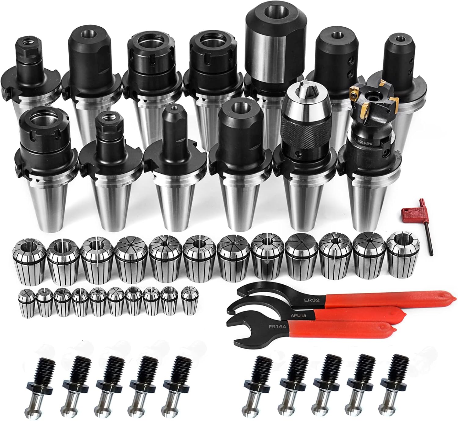 SHZOND Collet Set CNC CAT40 Tooling Package ER32 ER16 Collet Sets Mill ...