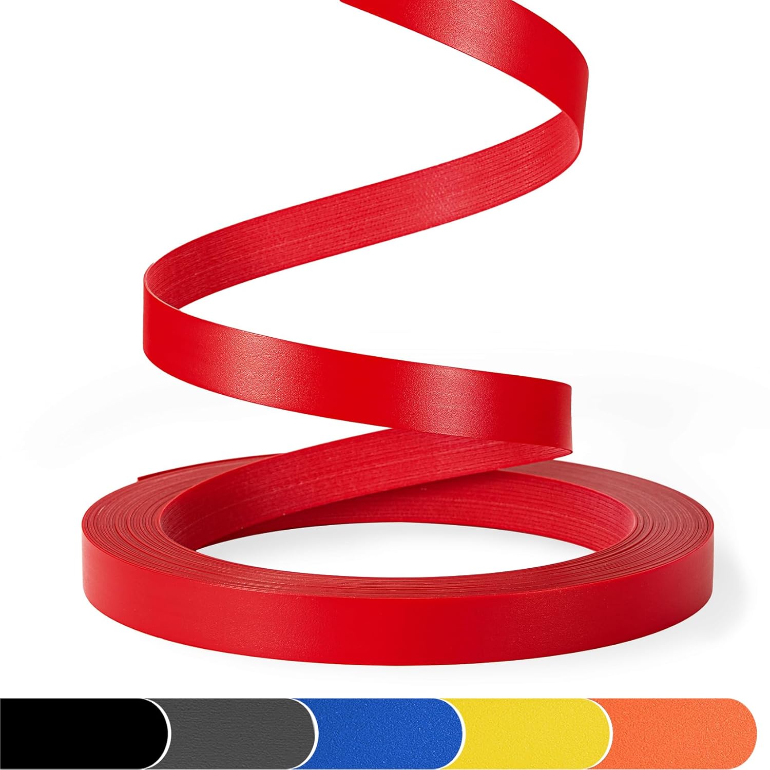 ZYJT PVC Edge Banding, 2" x 25ft Non Glued Chrome Red Edge Banding for ...
