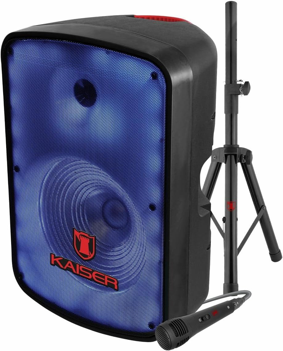 kAISER MSA-9015SC Bocina 15” Luz Tipo Flama KSR-Link, Recargable ...