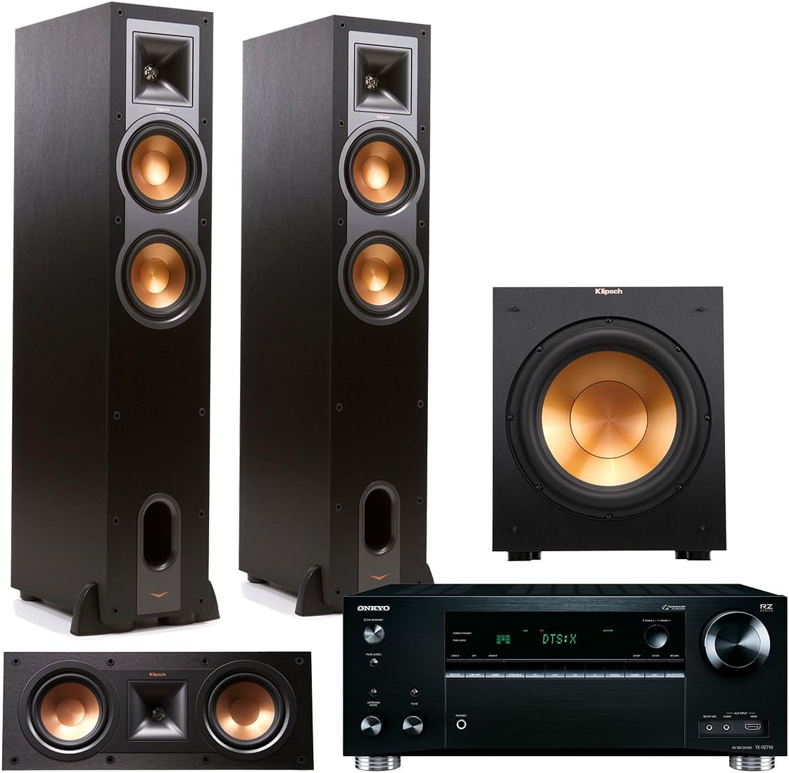 Amazon.com: Onkyo TX-RZ710 7.2-Channel Network A/V Receiver + Klipsch R ...