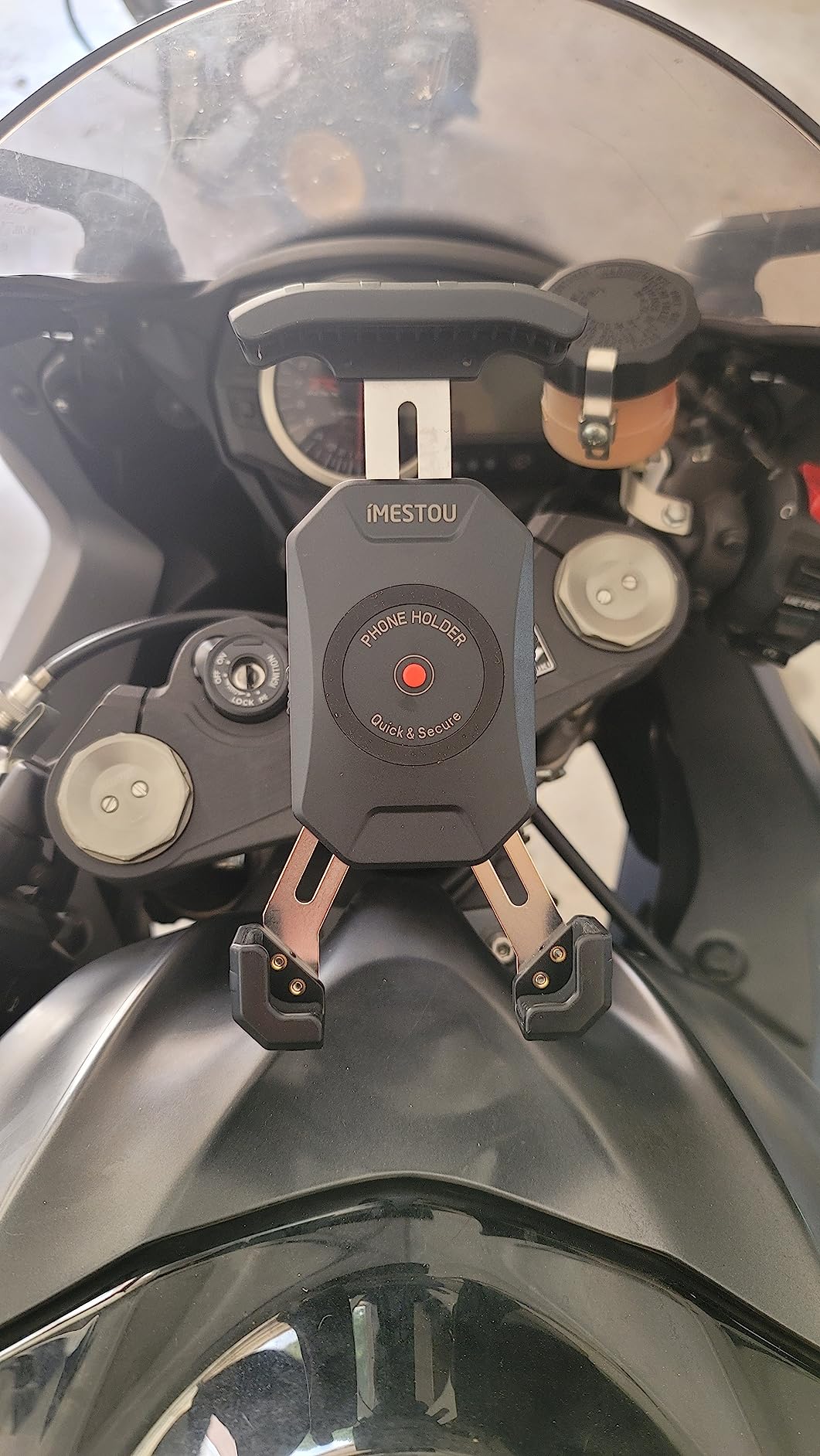 $8/mo - Finance iMESTOU Motorcycle Fork Stem Phone Mount, Anti-Theft 1 ...