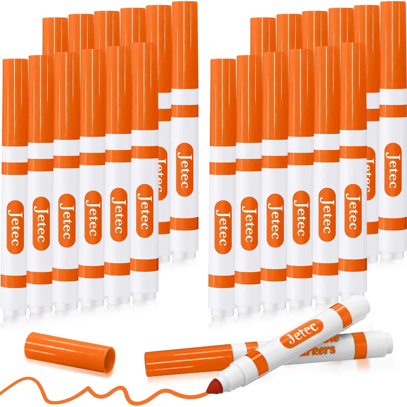 Amazon.com: Janlaugh 24 Pcs Washable Markers Bulk Broad Line Markers ...
