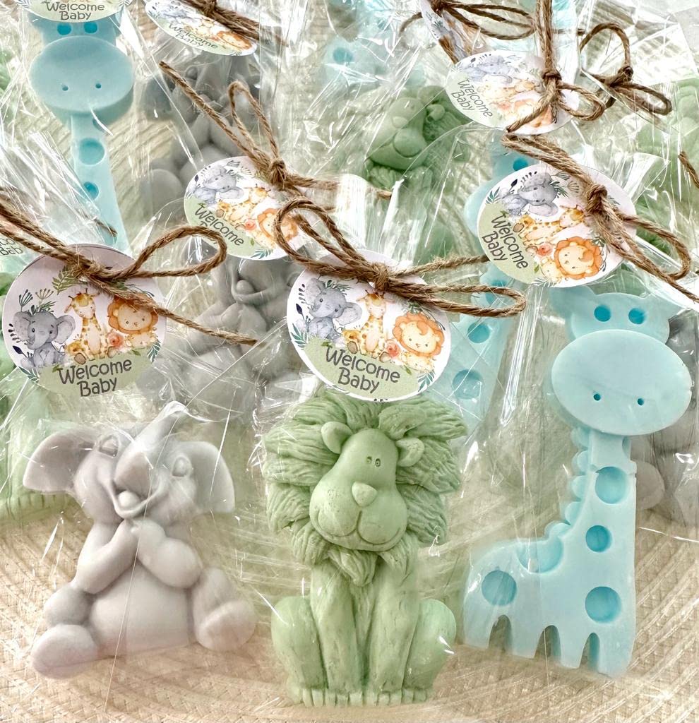 Amazon.com: Safari Animal Soaps - Safari Baby Shower Favors for Guests ...