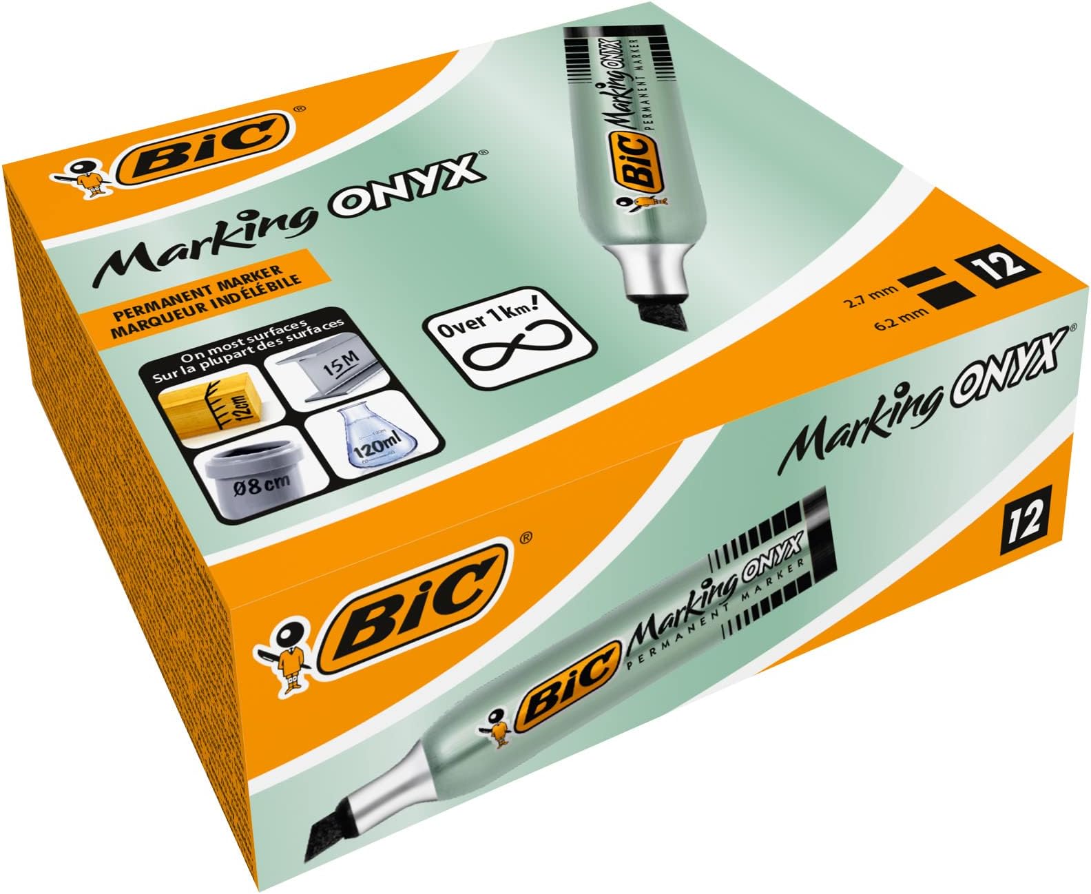 BIC Marking 2300 ECOlutions Marqueurs Permanents, à Pointe Moyenne ...