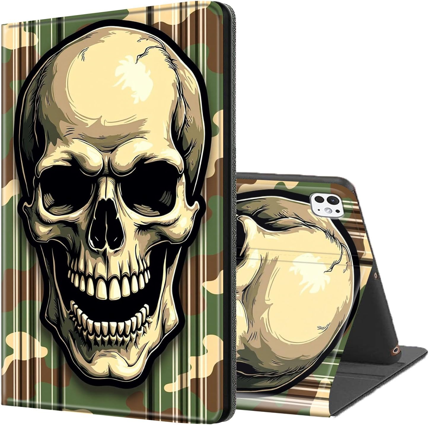 ETLKJVBL for iPhone 15 Pro Max Case Wallet with Card Holder, Skull on ...
