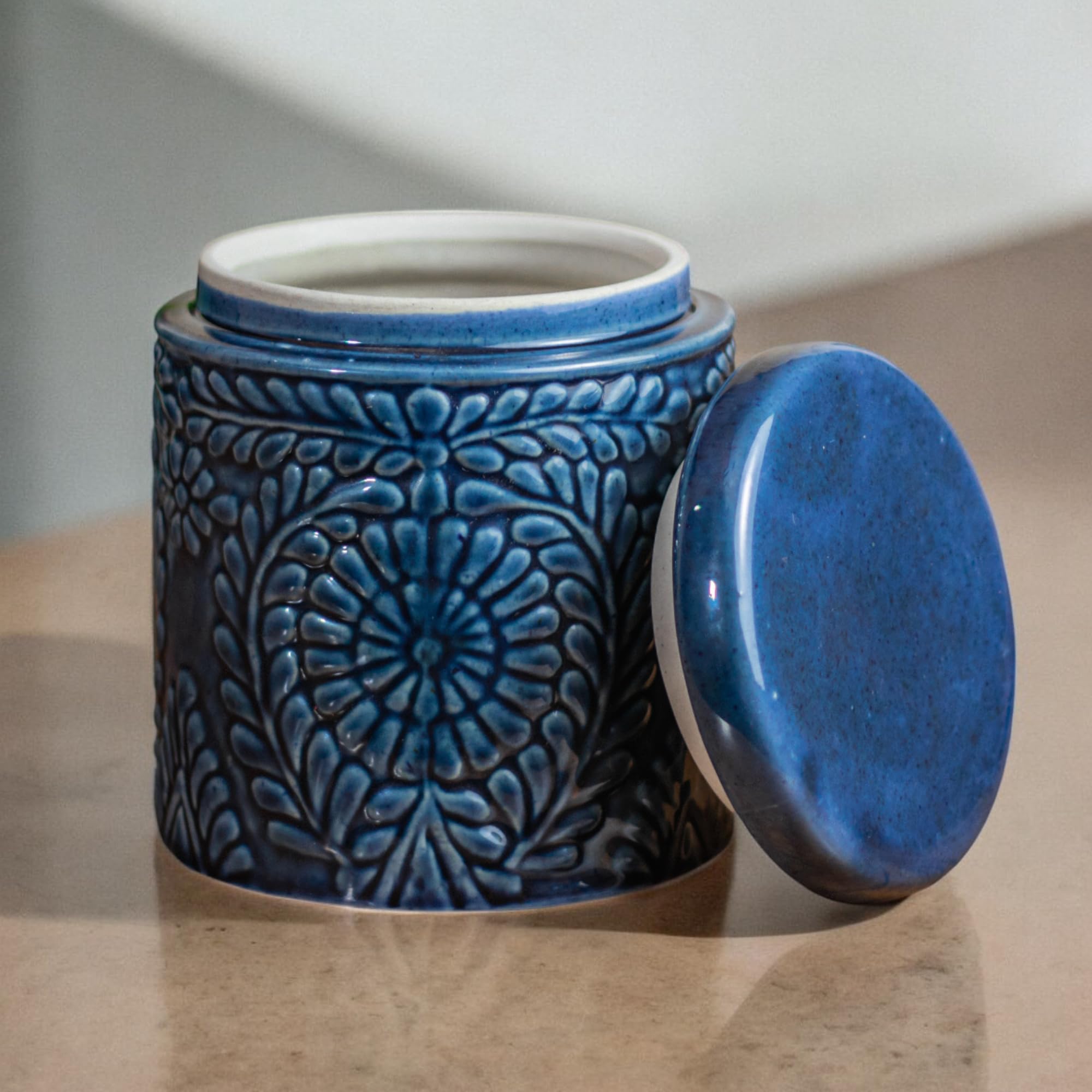 ClayStone Handmade ceramic jars for kitchen storage 1kg (1000ml ...