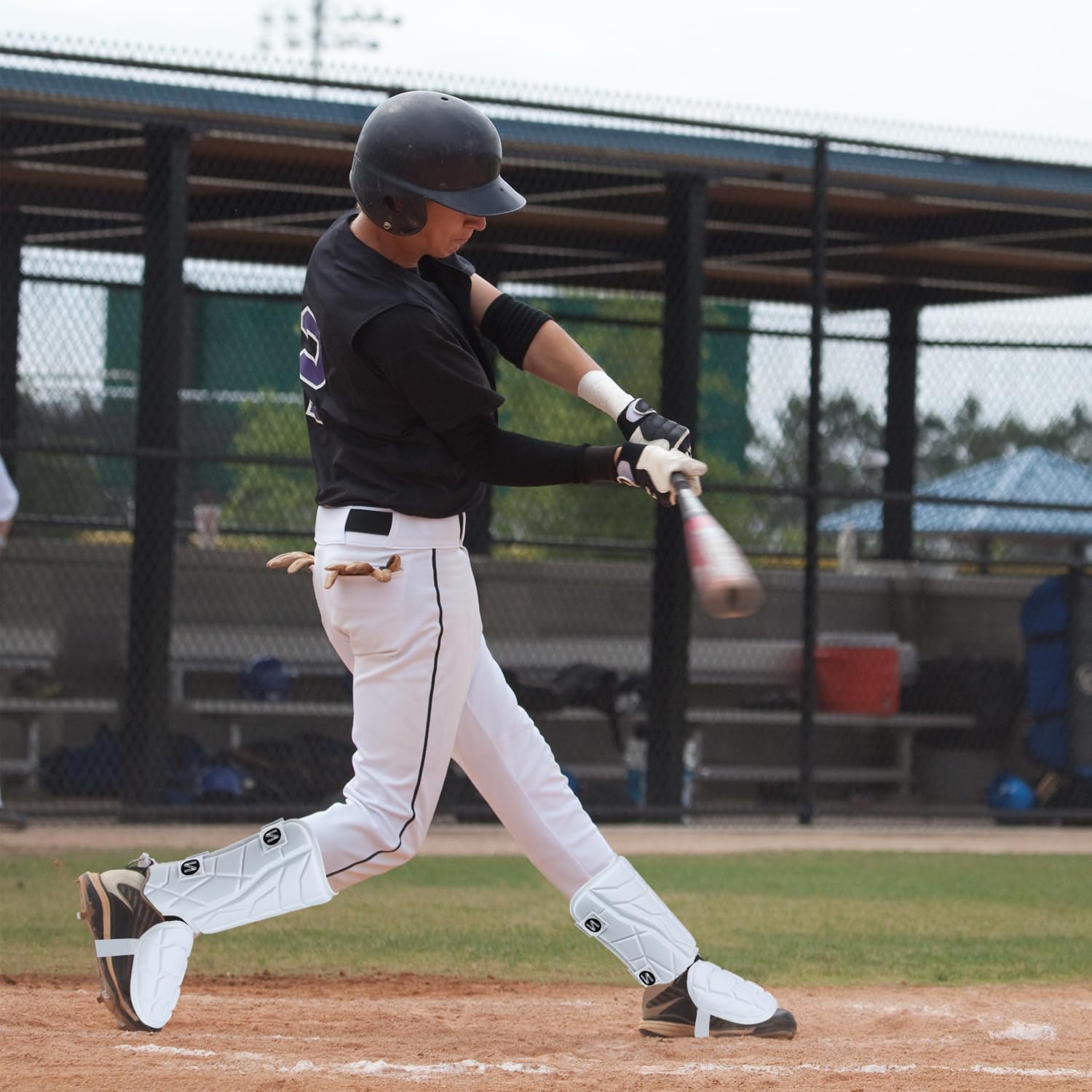 Snapklik.com : NURIBASE Batters Leg Guards, Baseball/Softball Leg Guard ...