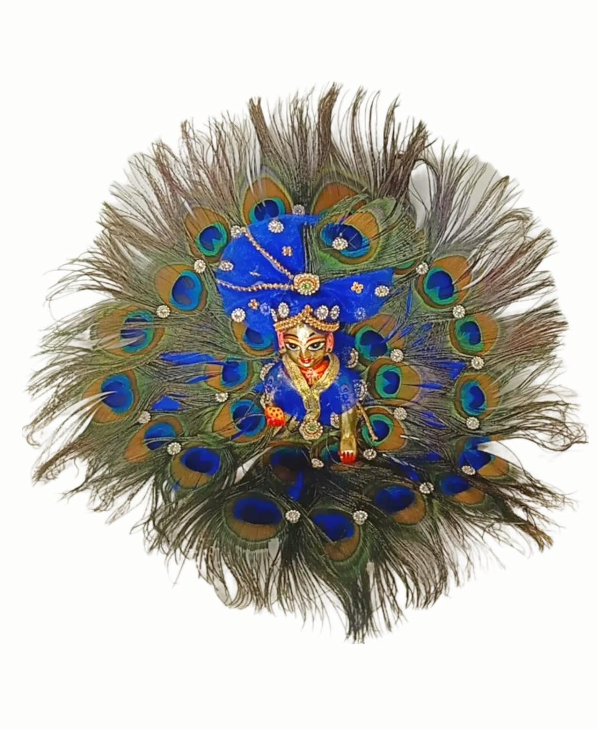 Laddu Gopal Morpankh Peacock Feather Krishna Poshak, God Kanha Dress ...