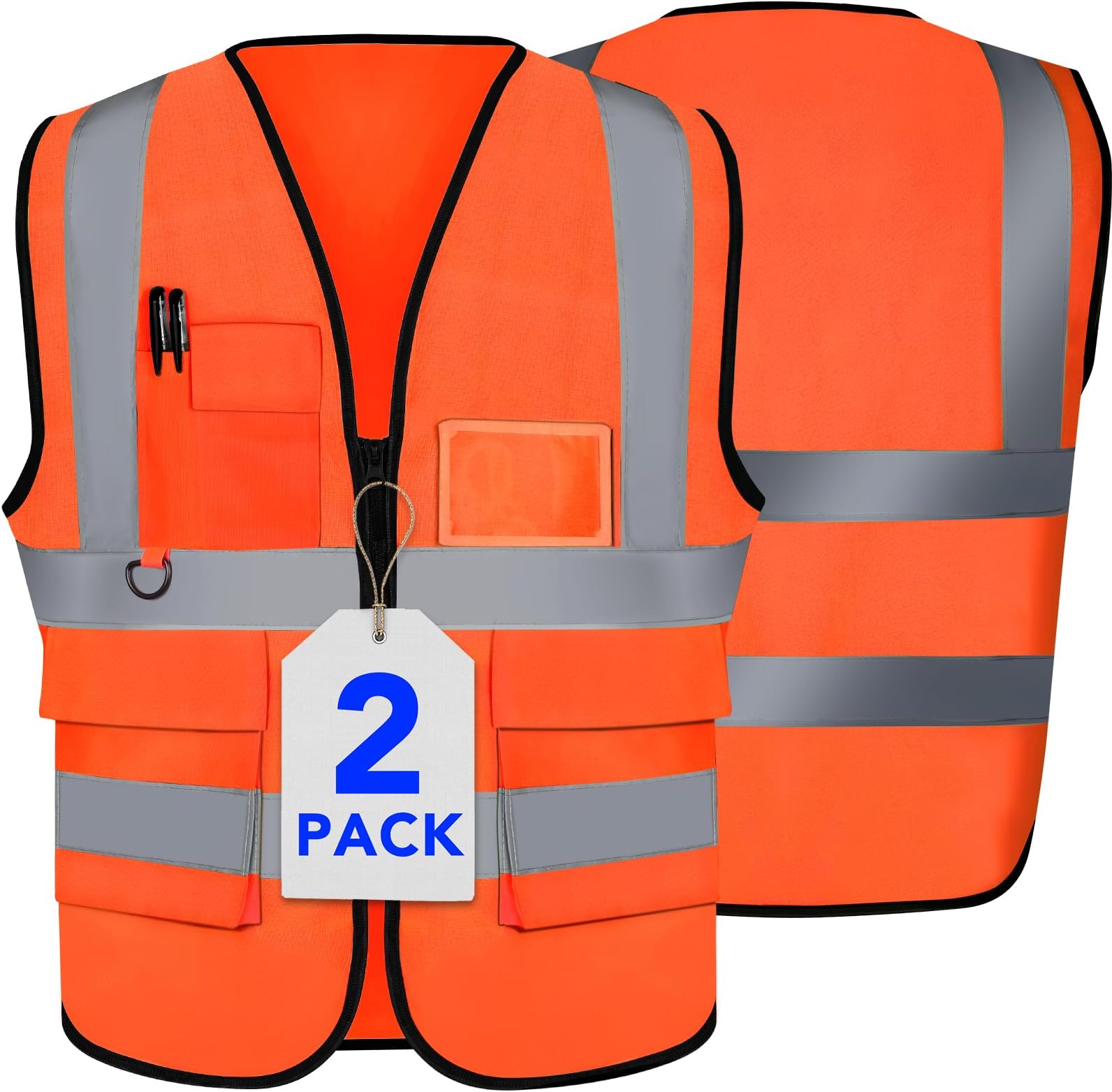 Dib Safety Vest Reflective ANSI Class 2, High Visibility Vest with ...