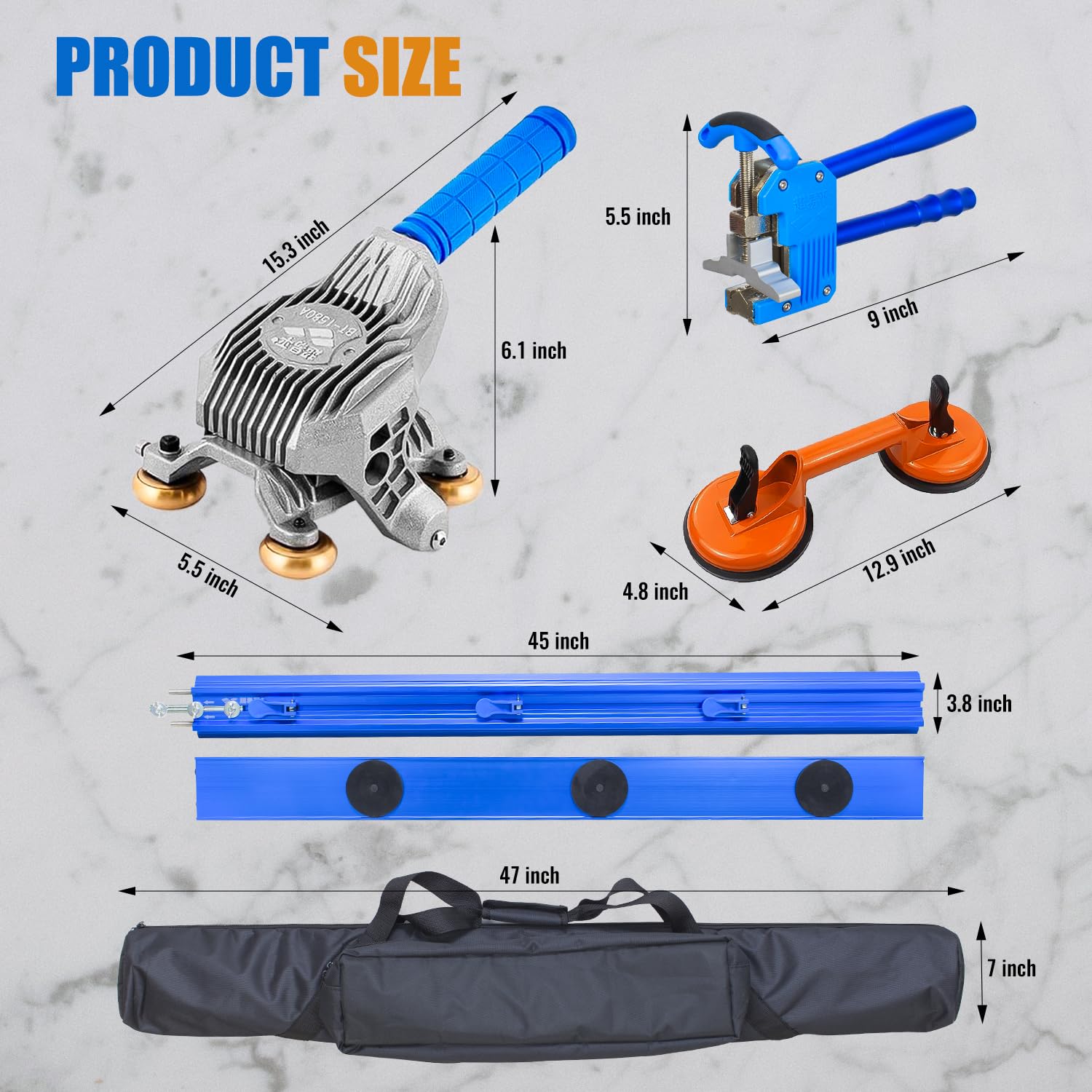 87-Inch Tile Cutter - Manual Cutting Tool for Large Format Ceramic ...