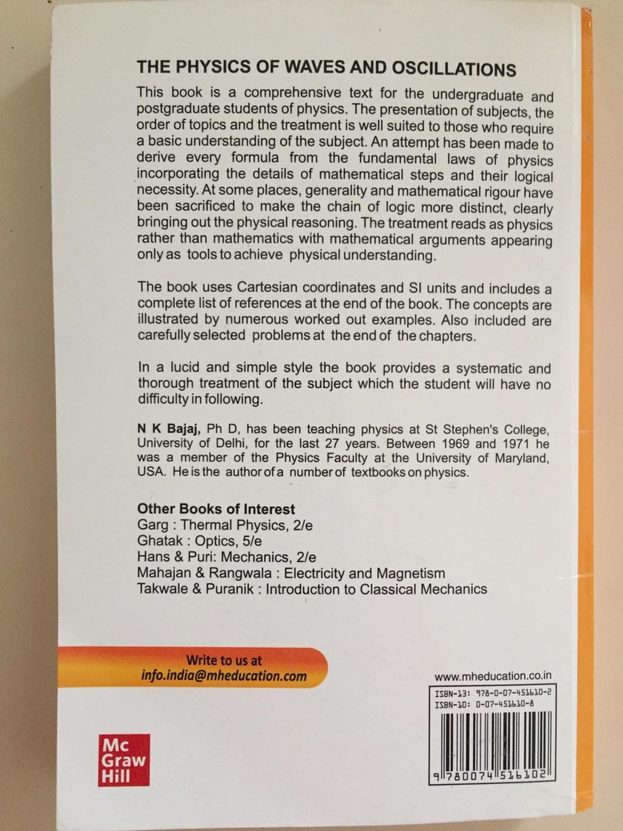 Buy The Physics of Waves and Oscillations Book Online at Low Prices in ...