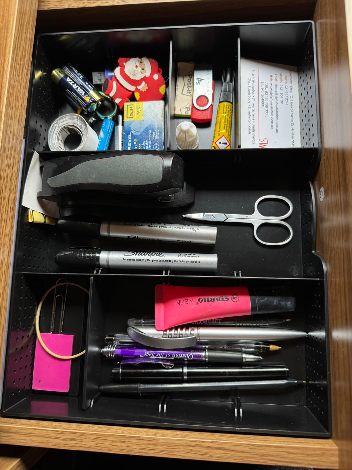 SimpleHouseware Drawer Organiser Tray with 9 Adjustable Compartments ...