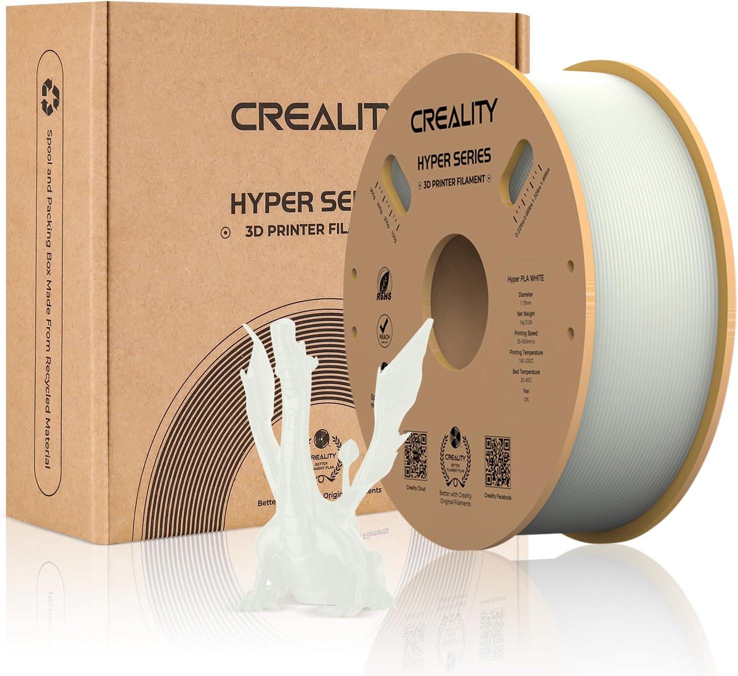 Creality Official PLA Filament Hyper Series PLA Super Printing Speed 30 ...