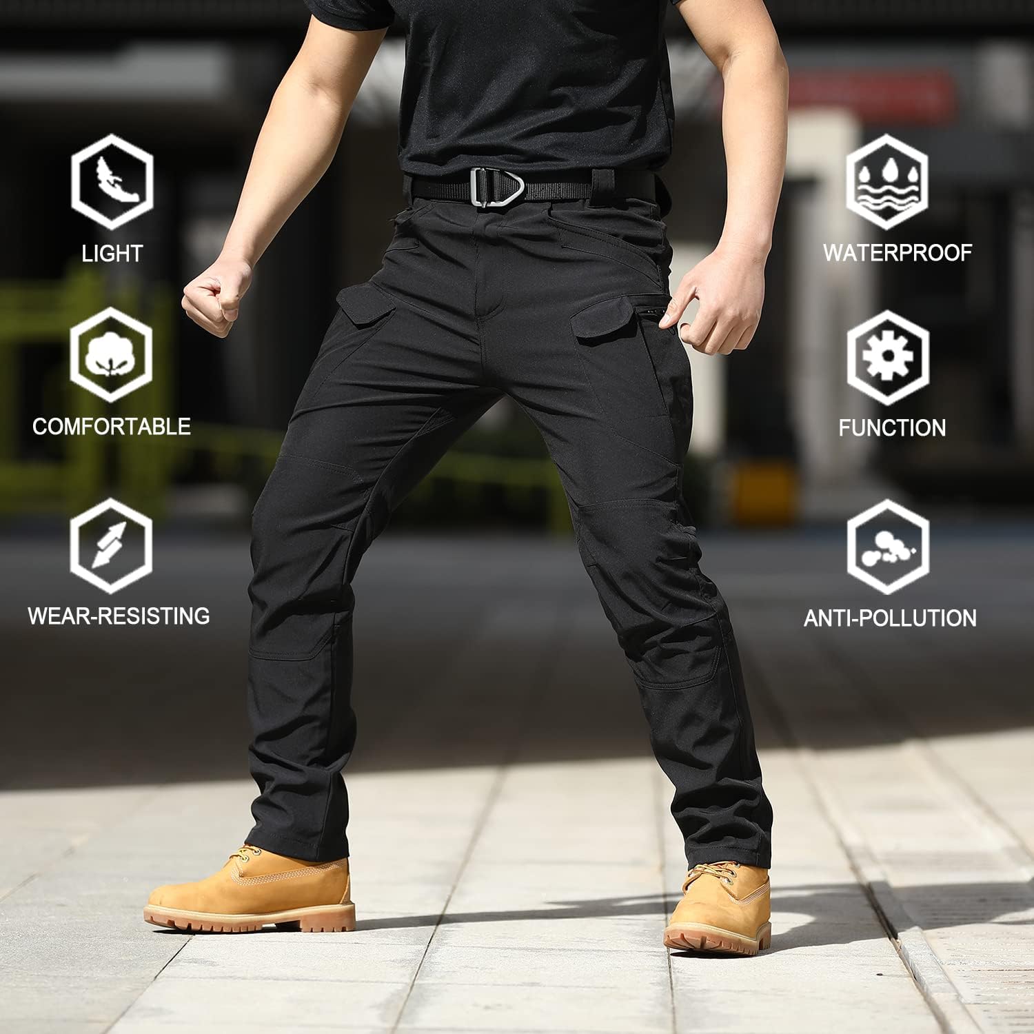 Snapklik.com : AUTIWITUA Mens Tactical Pants Water Resistant Flex ...