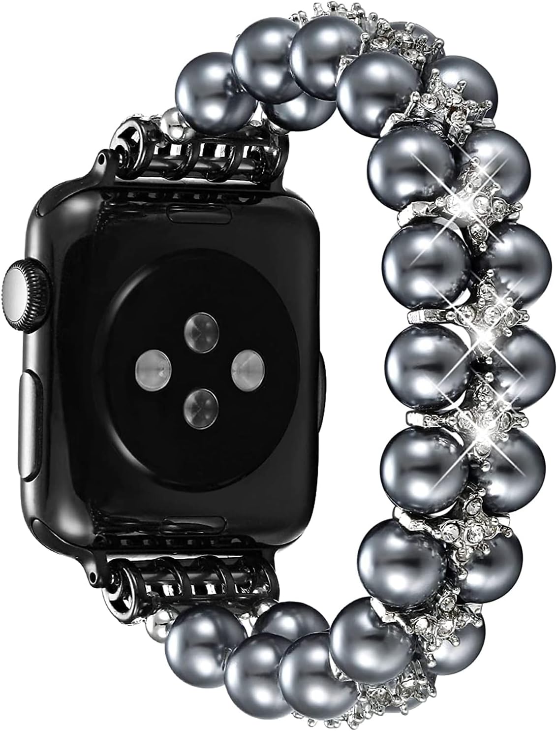 Amazon.com: fastgo Beaded Bracelet Band Compatible with Apple Watch ...