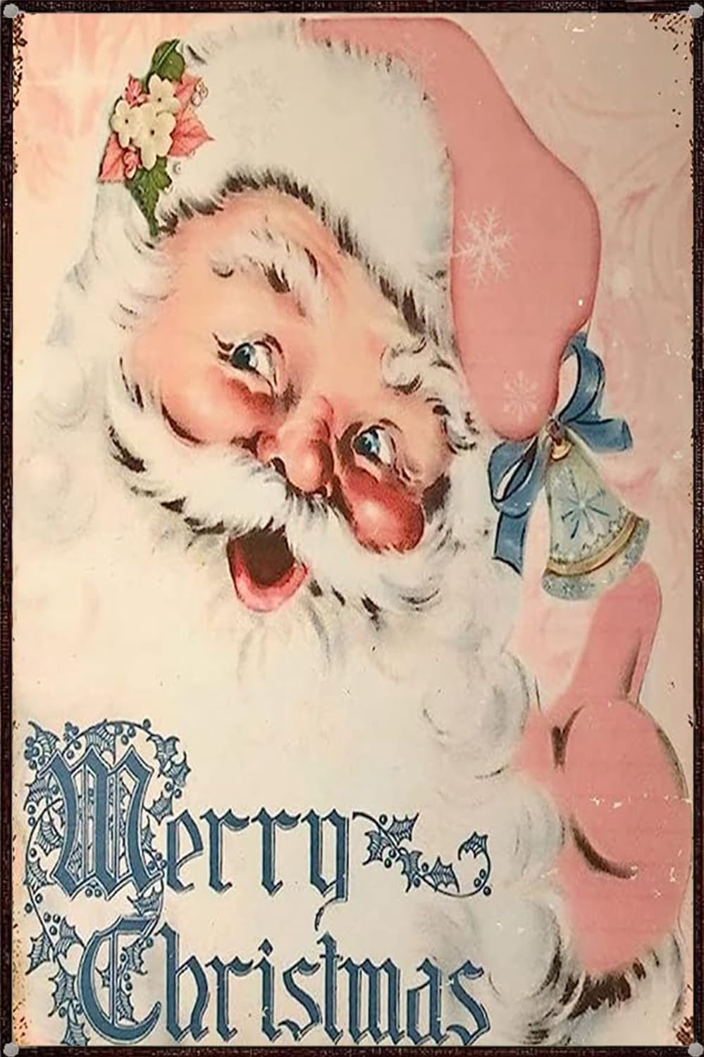 Amazon.com: Merry Christmas Retro Tin Posters Christmas Day Tin Signs ...
