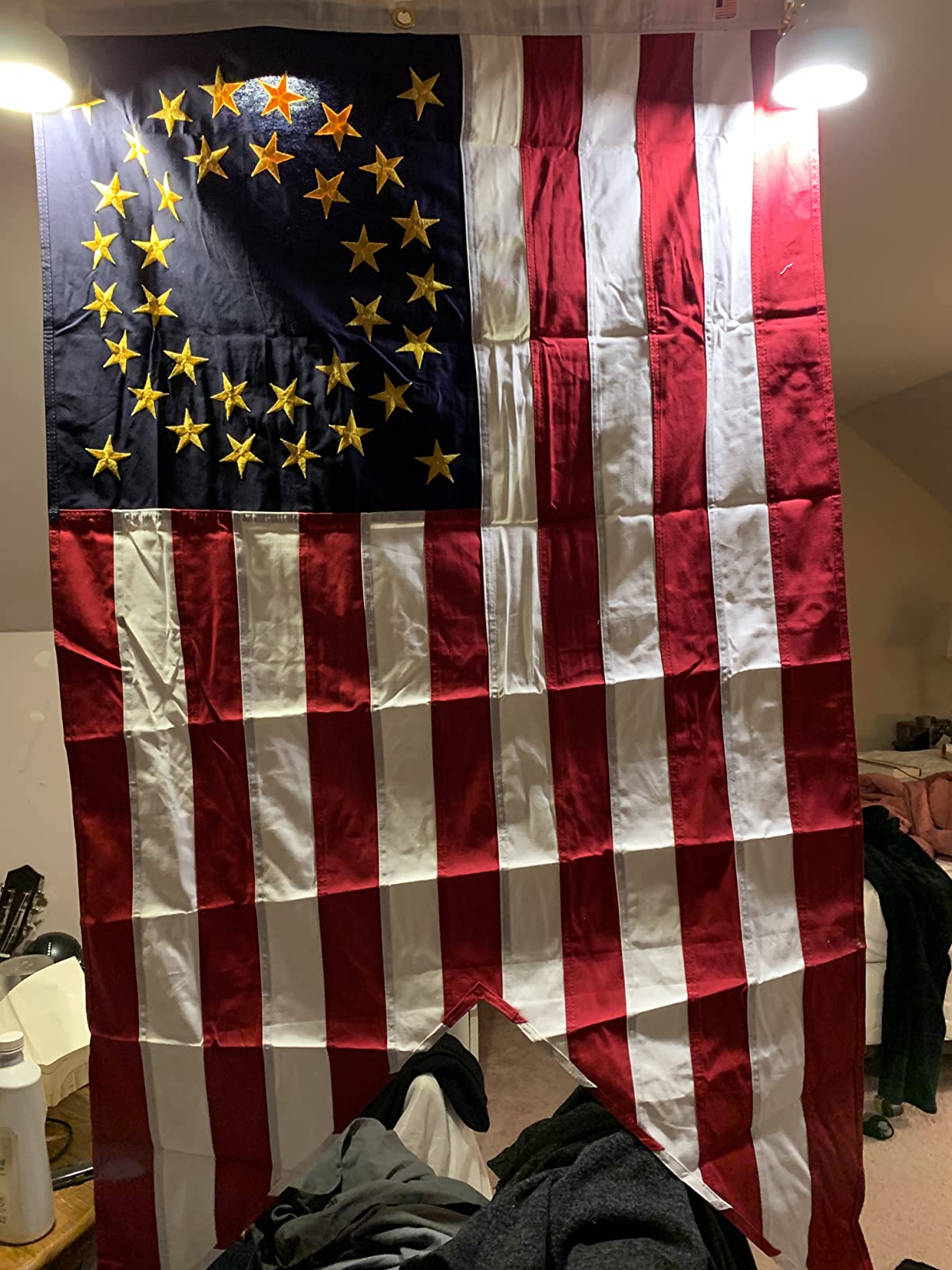 Amazon.com : Union Guidon Cavalry Embroidered Sewn Flag 3'x5' Cotton ...