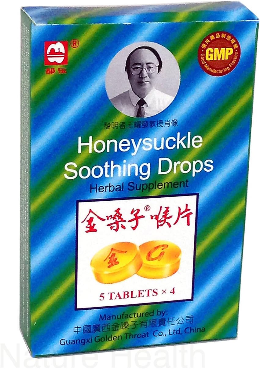 Amazon.com: Golden Throat Lozenge (Honeysuckle Original Flavor) (Throat ...