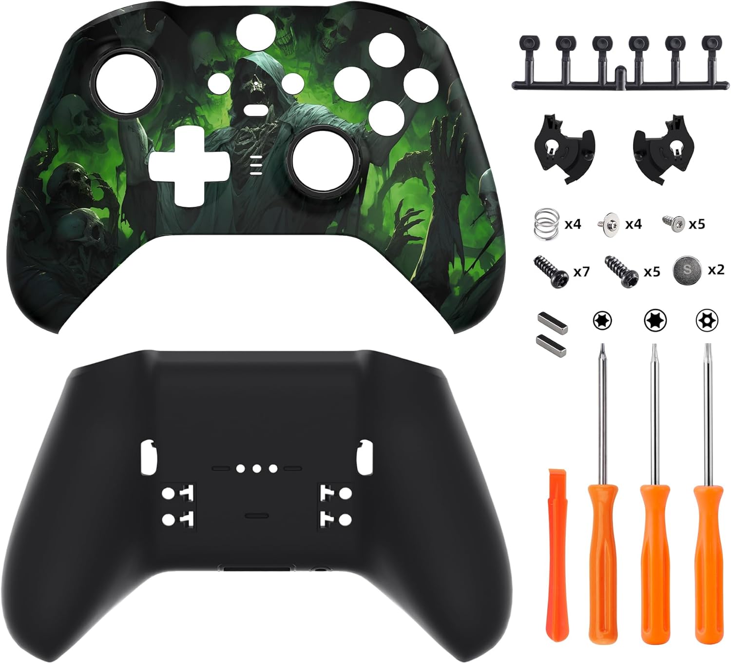 Amazon.com: eXtremeRate Dark Carnival Patterned Faceplate Shell + Black ...